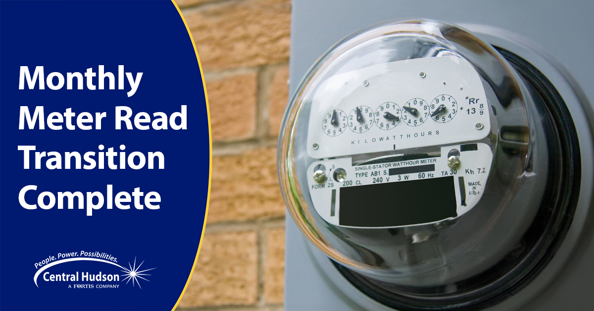 Central Hudson Completes Implementation of Monthly Meter Reading